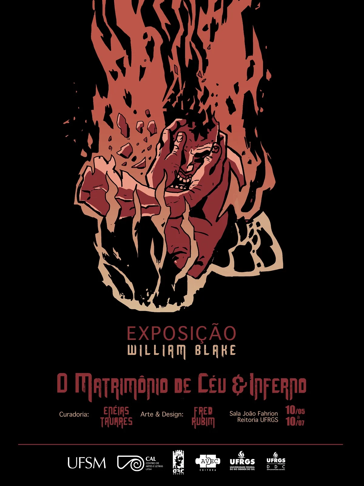 Exposição em Quadrinhos inspirada em William Blake em Porto Alegre